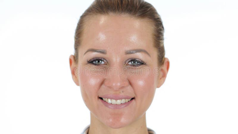 Smiling Woman Face stock image. Image of face, freelancer - 99363323