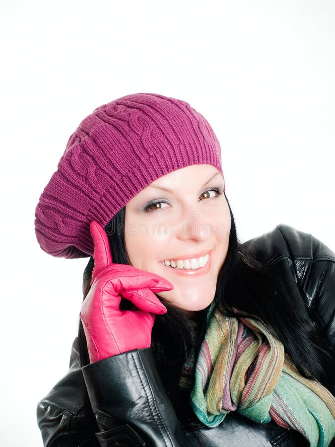 Smiling Woman in Fall Clothes Stock Photo - Image of fashion, happy ...