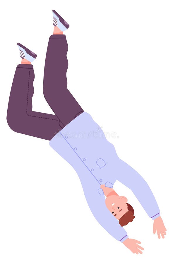 Smiling Boy Floating on Swimming Donut. Happy Kid Stock Illustration ...