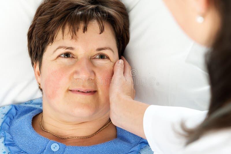 Smiling woman patient stock image. Image of geriatrics - 49216233