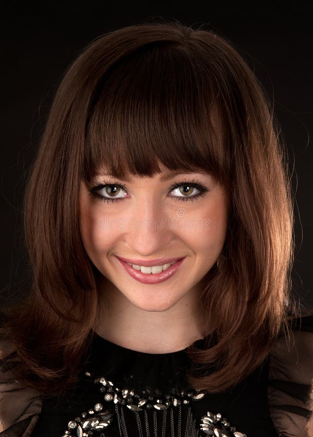 Smiling woman portrait stock photo. Image of beauty, people - 24474764