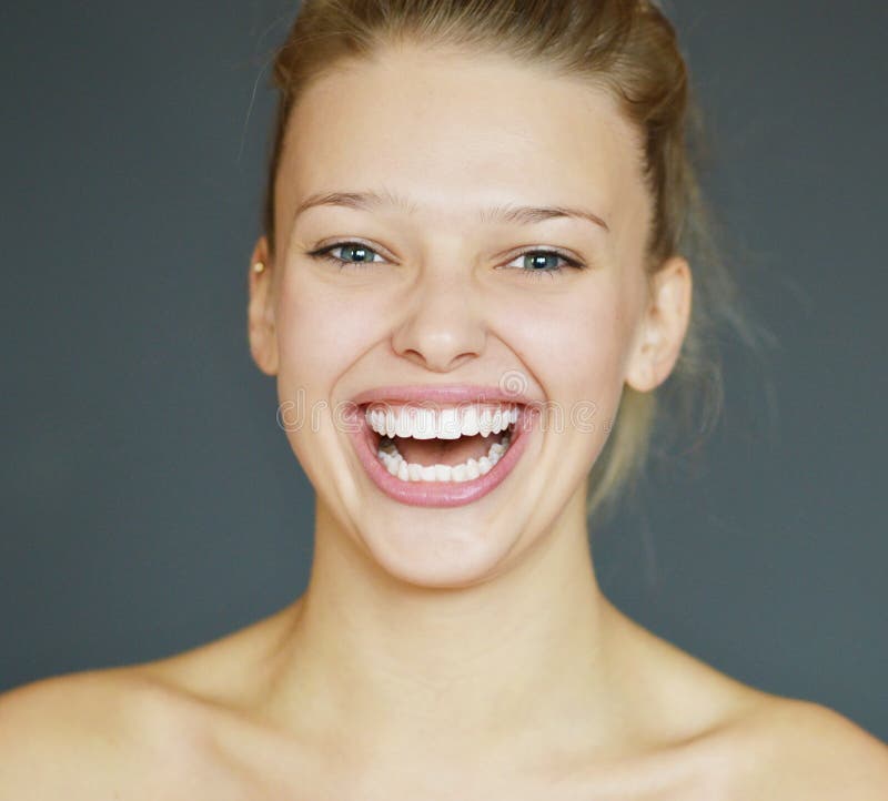 Smiling woman stock photo. Image of happiness, fashion - 35127804