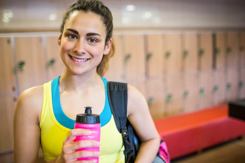 Smiling Woman Ready for a Workout Stock Image - Image of lifestyle ...