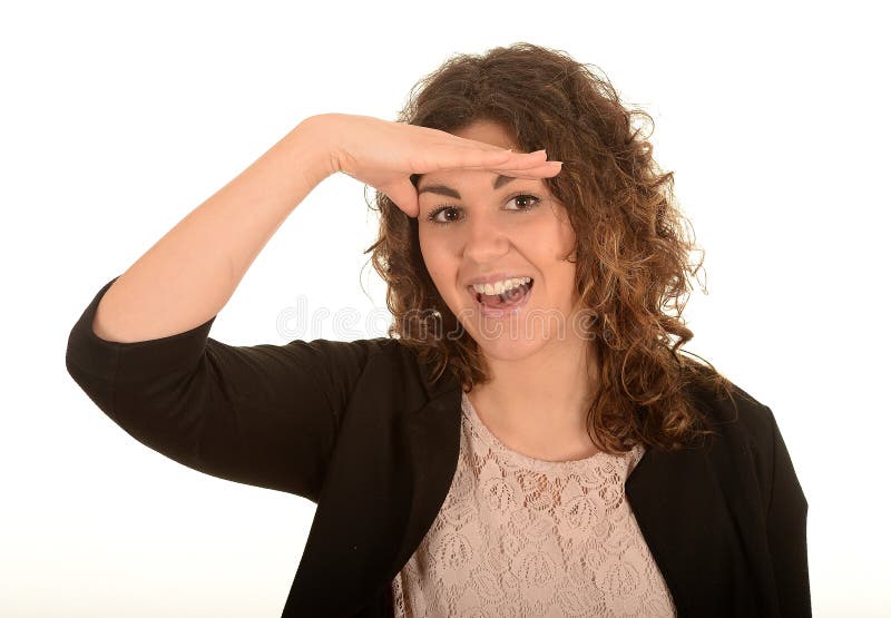 Smiling woman stock photo. Image of woman, vision, looking - 38323748