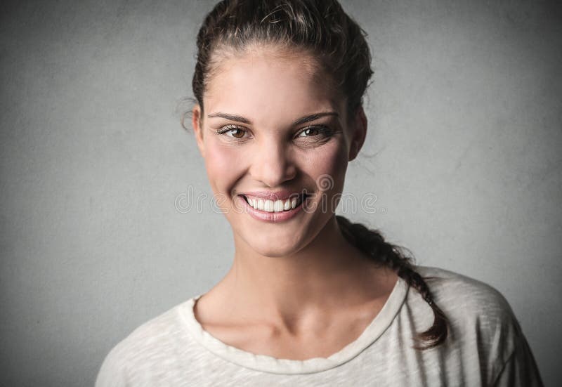 Smiling woman stock photo. Image of female, smile, woman - 46360754