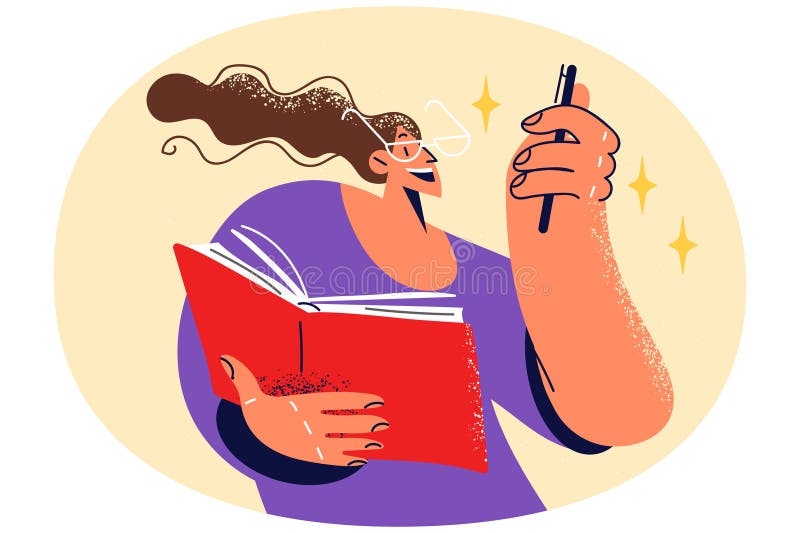 Woman Write Notepad Stock Illustrations – 1,065 Woman Write Notepad ...