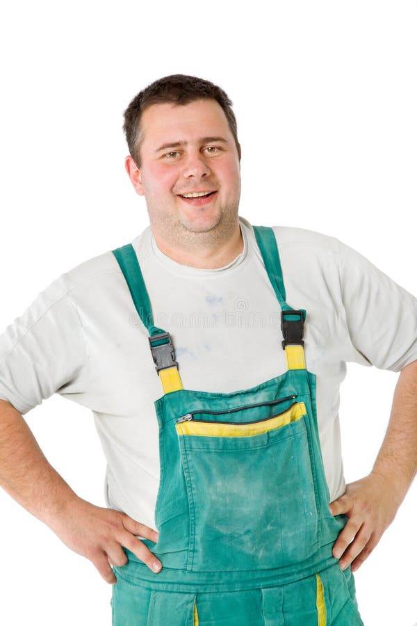 Smiling worker stock image. Image of work, workwear, successful - 15679059