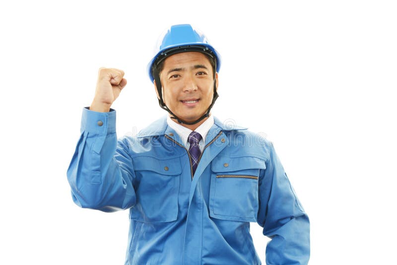 Smiling Worker stock image. Image of dressed, isolation - 37791089