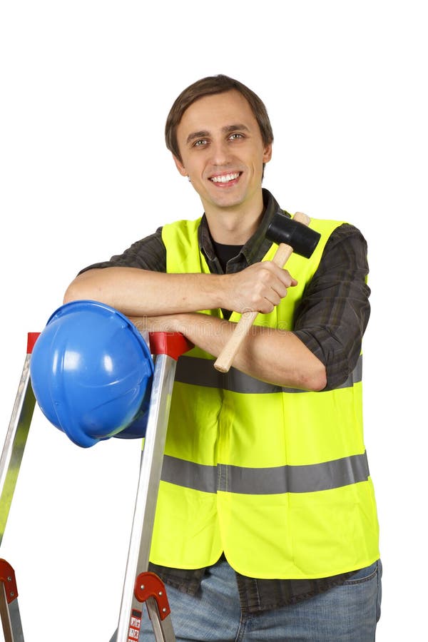 Worker man stock image. Image of helmet, construction - 102406011