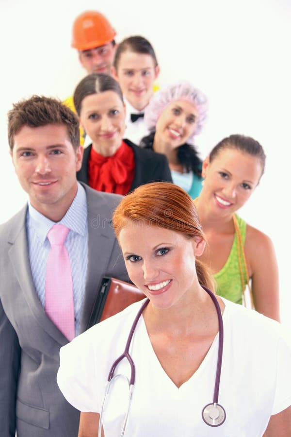 Happy workers stock image. Image of group, professional - 21956991