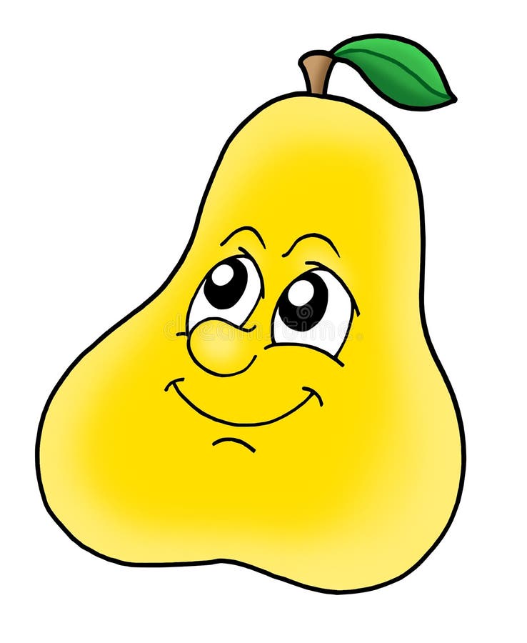Smiling pear stock illustration. Illustration of food - 71477329