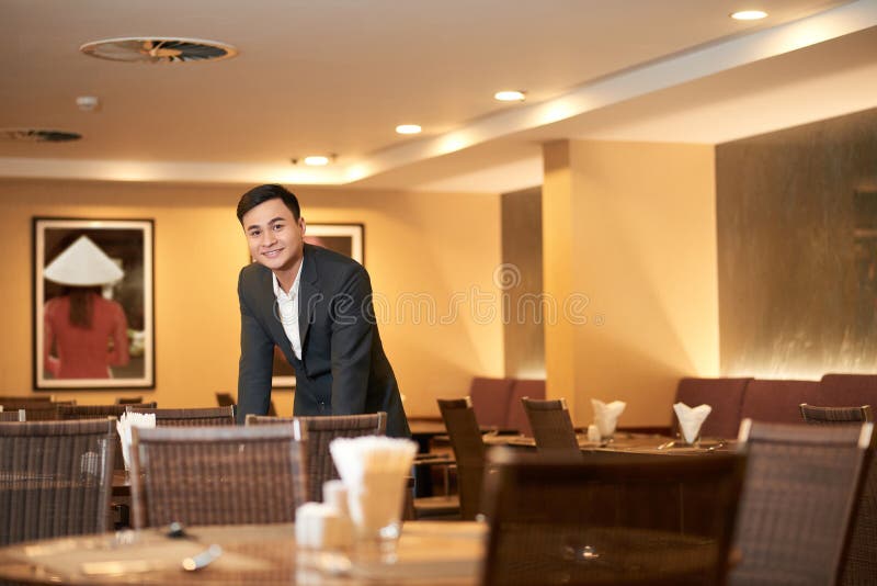 Restaurant owner stock image. Image of checking, owner - 117373965