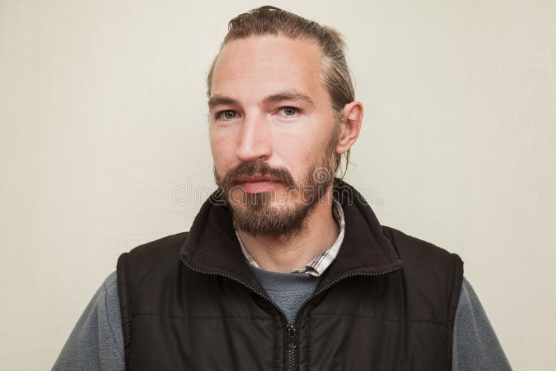 Smiling Young Bearded Asian Man Portrait Stock Image - Image of modern ...