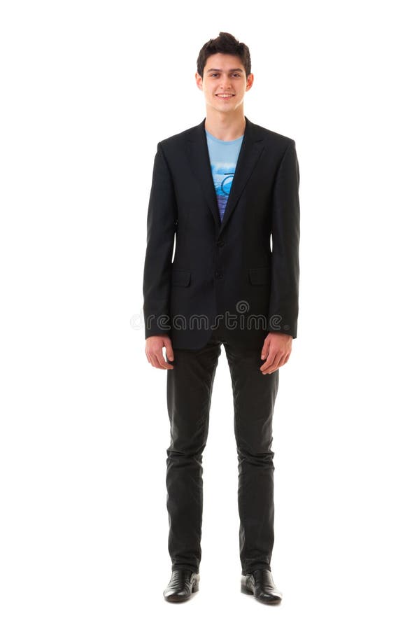 Young Smiling Handsome Business Person Man Isolated on White Background ...