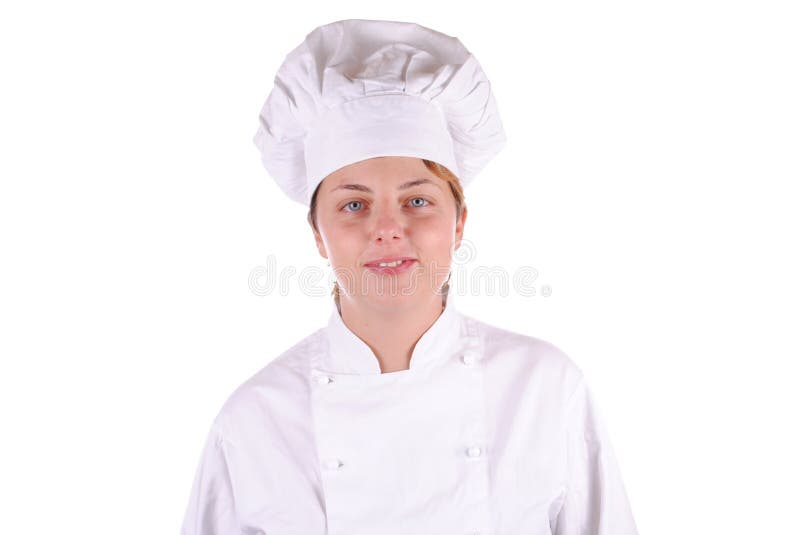 Smiling Young Female Executive Chef Stock Photo - Image of shot, girl ...