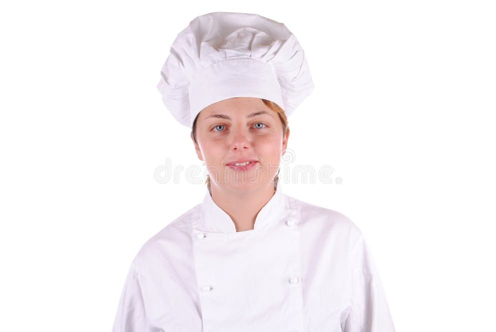 Smiling Young Female Executive Chef Stock Photo - Image of shot, girl ...