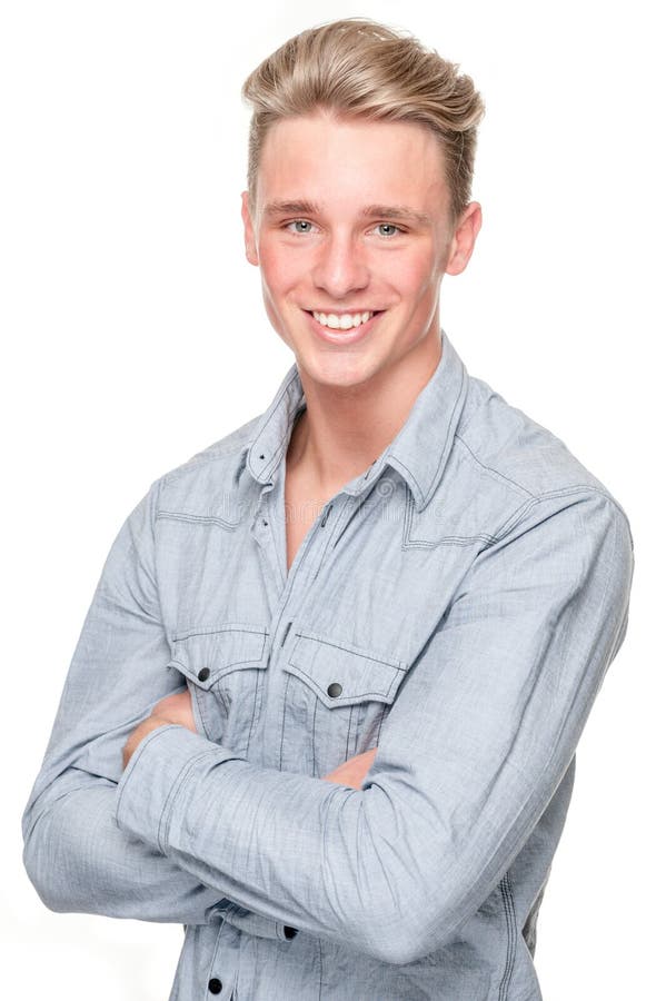 Smiling young man stock photo. Image of portrait, smiling - 25781346