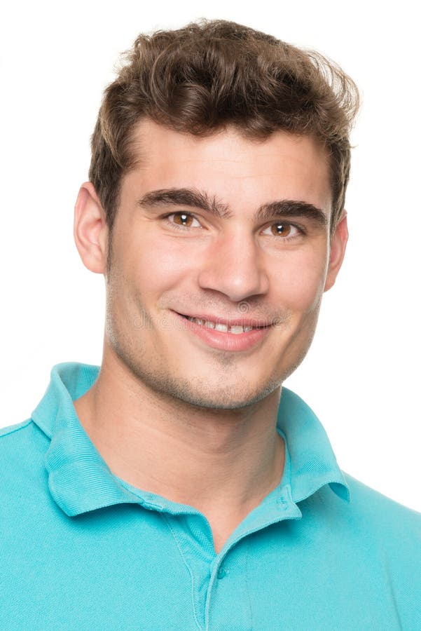Smiling young man stock image. Image of chest, attractive - 23092861