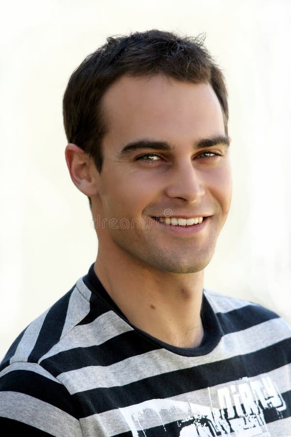 Smiling Young Man Portrait stock image. Image of joyful - 5778991