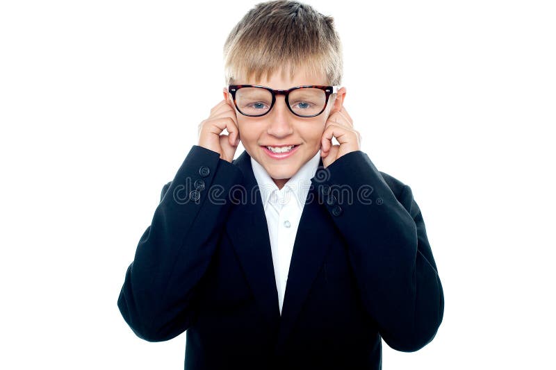 Smiling nerd pointing away stock image. Image of happy - 33859847