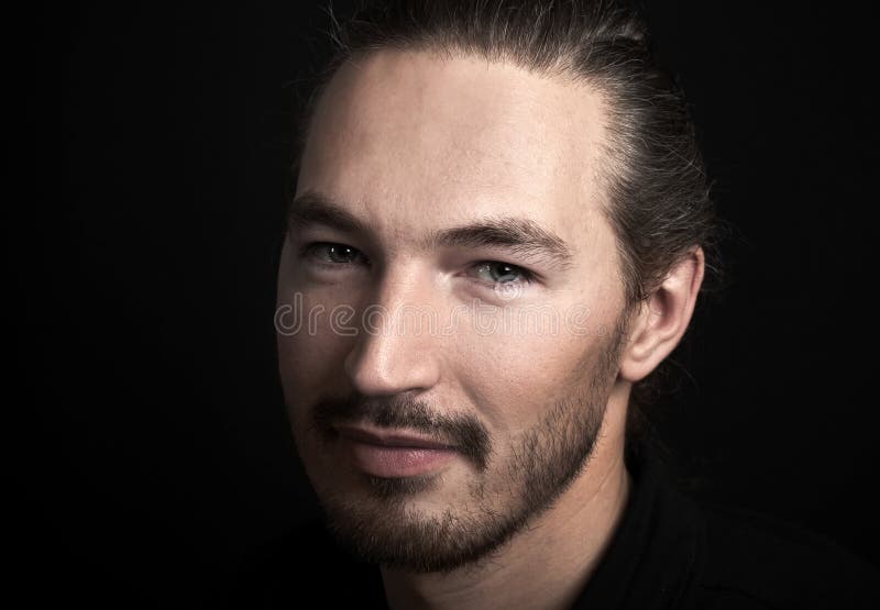 Smiling Young Bearded Asian Man Portrait Stock Image - Image of modern ...