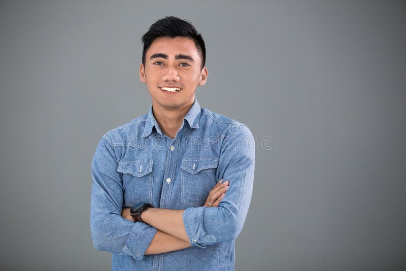 Smart looking male student stock photo. Image of smile - 112768348
