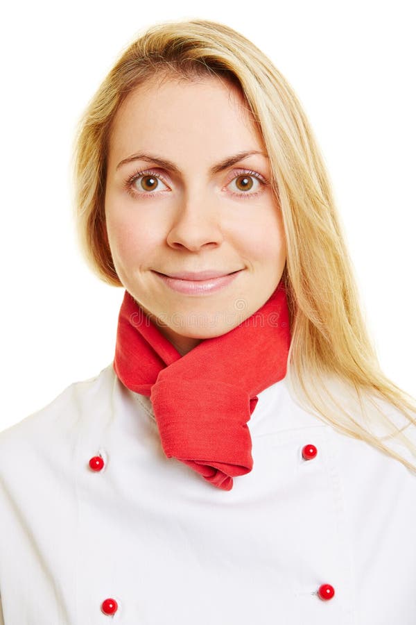 Woman As Chef Cook Giving Sign of Good Taste Stock Photo - Image of ...