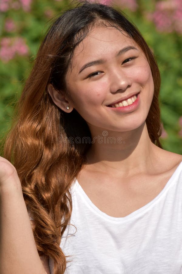 Smiling Youthful Asian Female Stock Image - Image of youth, smile ...