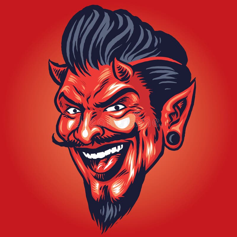 Devil head mascot stock vector. Illustration of head - 33227764