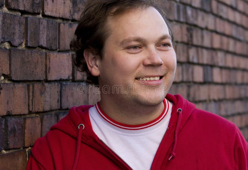 Smilling Guy stock image. Image of cute, peace, expectancy - 12360163