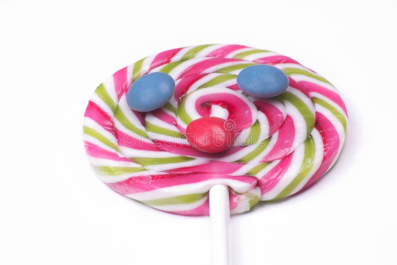 Smilly candy face stock image. Image of stick, colorful - 36479293