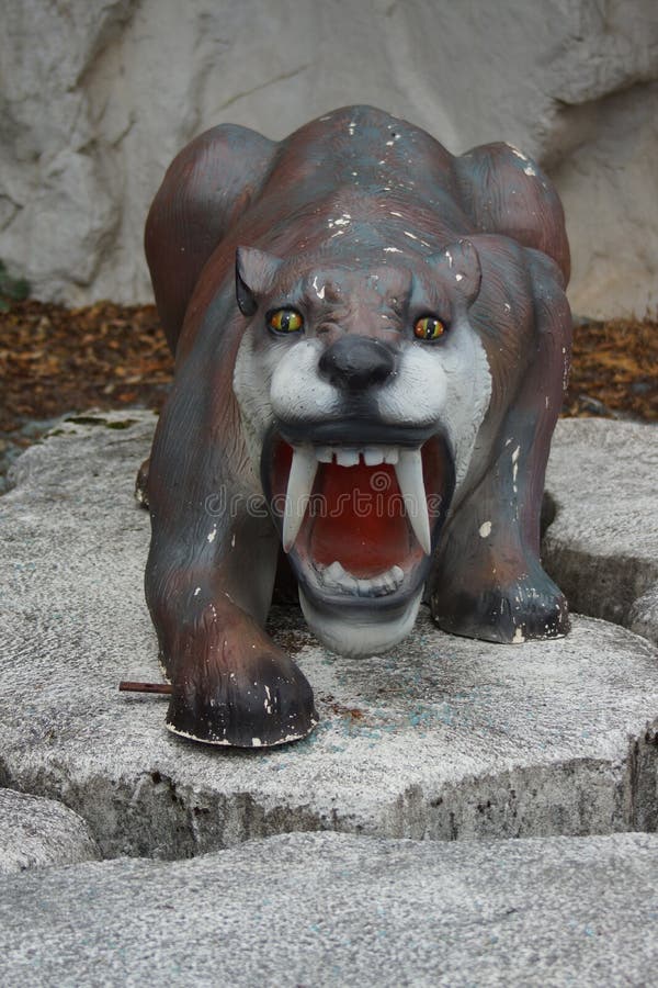 Smilodon stock photo. Image of ferocious, jurassic, animal - 36890108