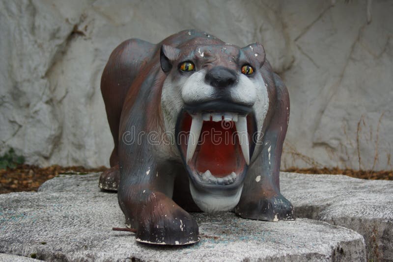 Smilodon stock photo. Image of ferocious, jurassic, animal - 36890108