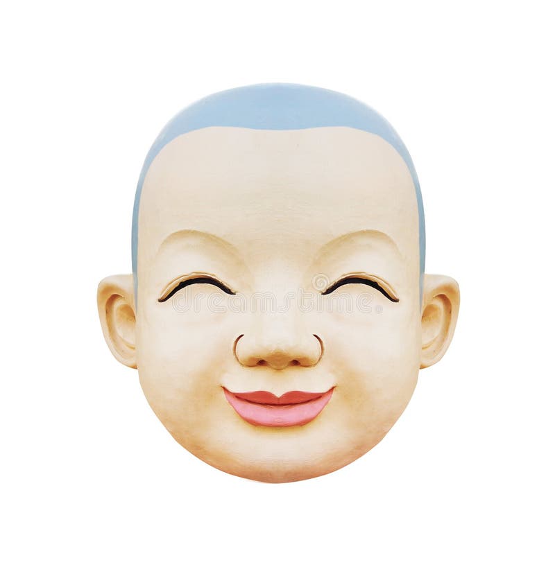 Baby Face on White Background Stock Illustration - Illustration of head ...