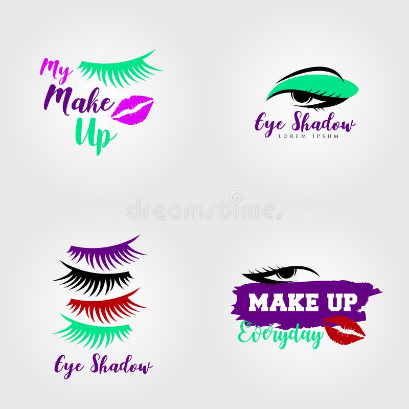 Smink Logo Vector vektor illustrationer. Illustration av symbol - 99081569