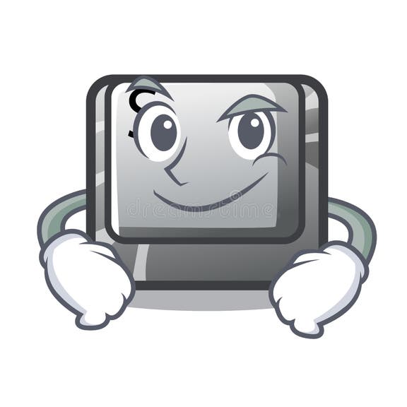 Smirking Button S Installed on Game Character Stock Vector ...