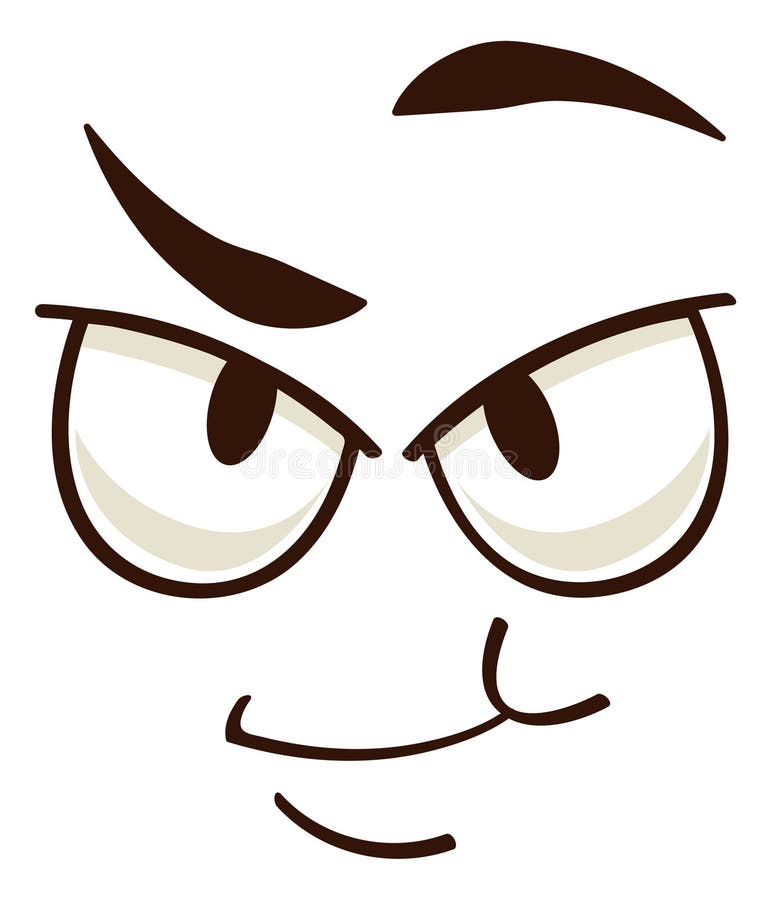 Funny smug smiley face stock illustration. Illustration of emotion ...