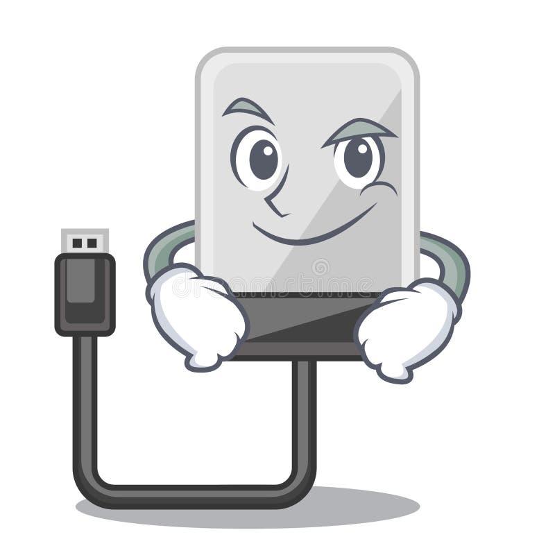 Smirking Hasrd Cartoon Drive on Wooden Table Stock Vector ...