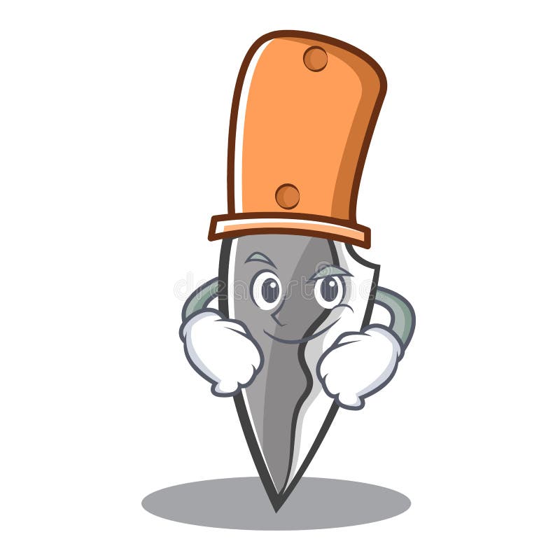 Smirking Knife Character Cartoon Style Stock Vector - Illustration of ...