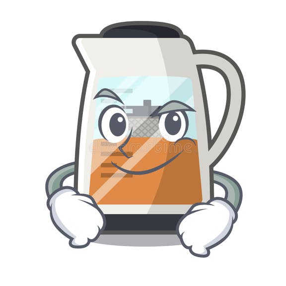 Smirking Tea Maker in the Cartoon Shape Stock Vector - Illustration of ...