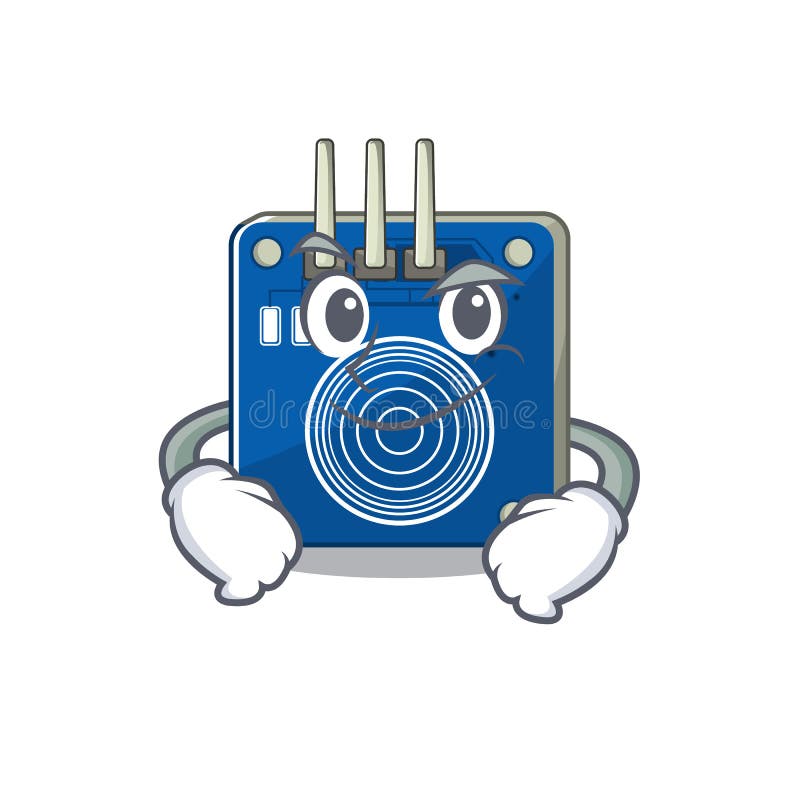 Smirking Touch Sensor with the Cartoon Shape Stock Vector ...