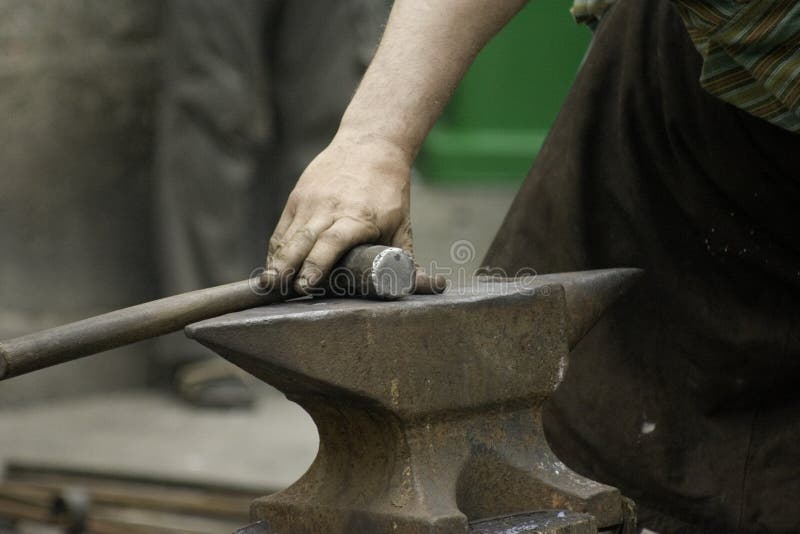 Forge man stock image. Image of forge, work, people, handicraft - 2694665