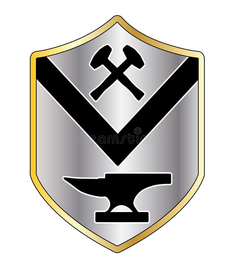 Anvil Heraldry Stock Illustrations – 40 Anvil Heraldry Stock ...