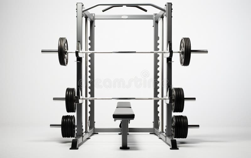 Smith Machine with Transparent Backdrop -Generative Ai Stock ...