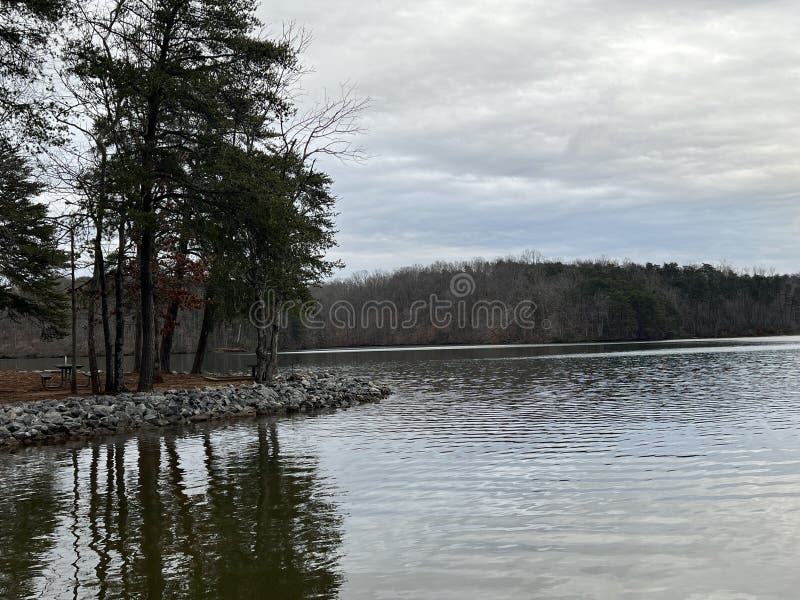 Smith Mountain Lake in Virginia Stock Image - Image of tree, wood ...