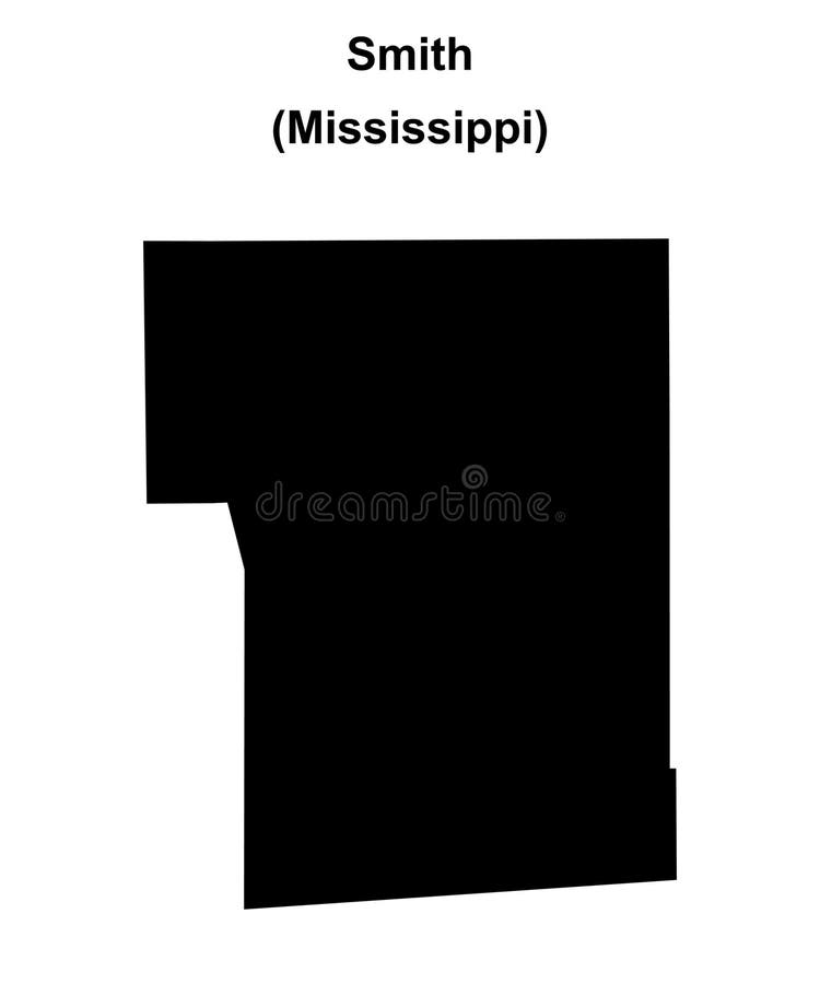 Smith outline map stock vector. Illustration of county - 361720851