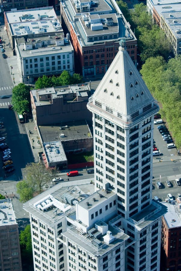 Smith Tower stock image. Image of tower, downtown, highrise - 2404957