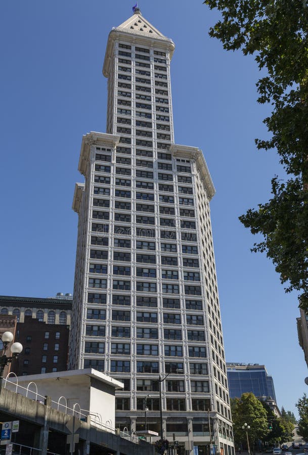 Smith Tower in Seattle Washington Stock Image - Image of pioneer ...
