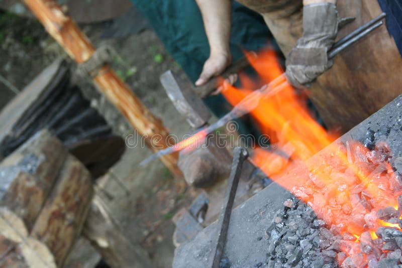 Smith at work stock image. Image of smithy, working, farrier - 2503813