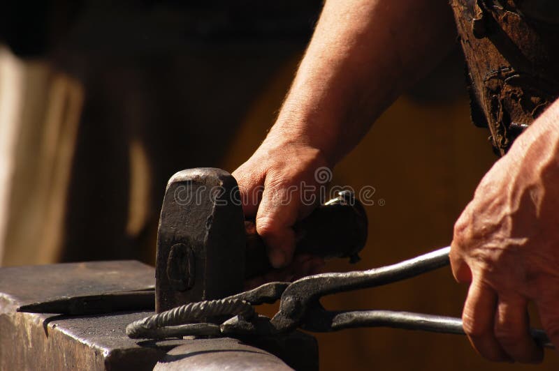 Smith´s Work stock image. Image of wrought, abstract, ornamental - 539995